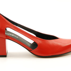 Audley | Shoes | Audley Red Cut Out Pumps | Poshmark